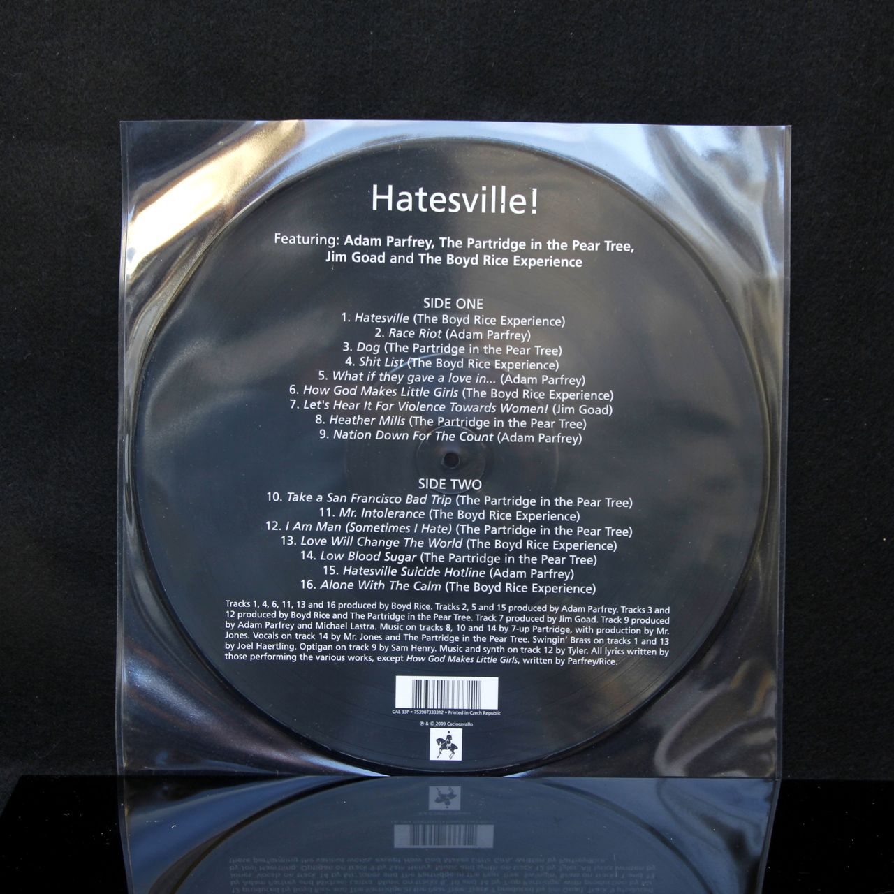 THE BOYD RICE EXPERIENCE – Hatesville! – LP Picture Disc – 10545 ...